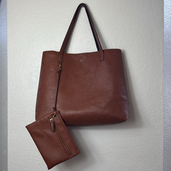 Street Level | Bags | Street Level Elegant Faux Leather Tote Bag | Poshmark